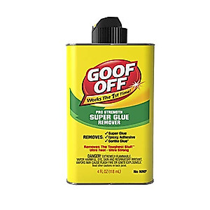 Goof Off Super Glue Remover - 4 oz. can, Yellow (FG678)