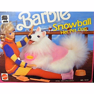 Barbie Pet Dog Snowball 1990