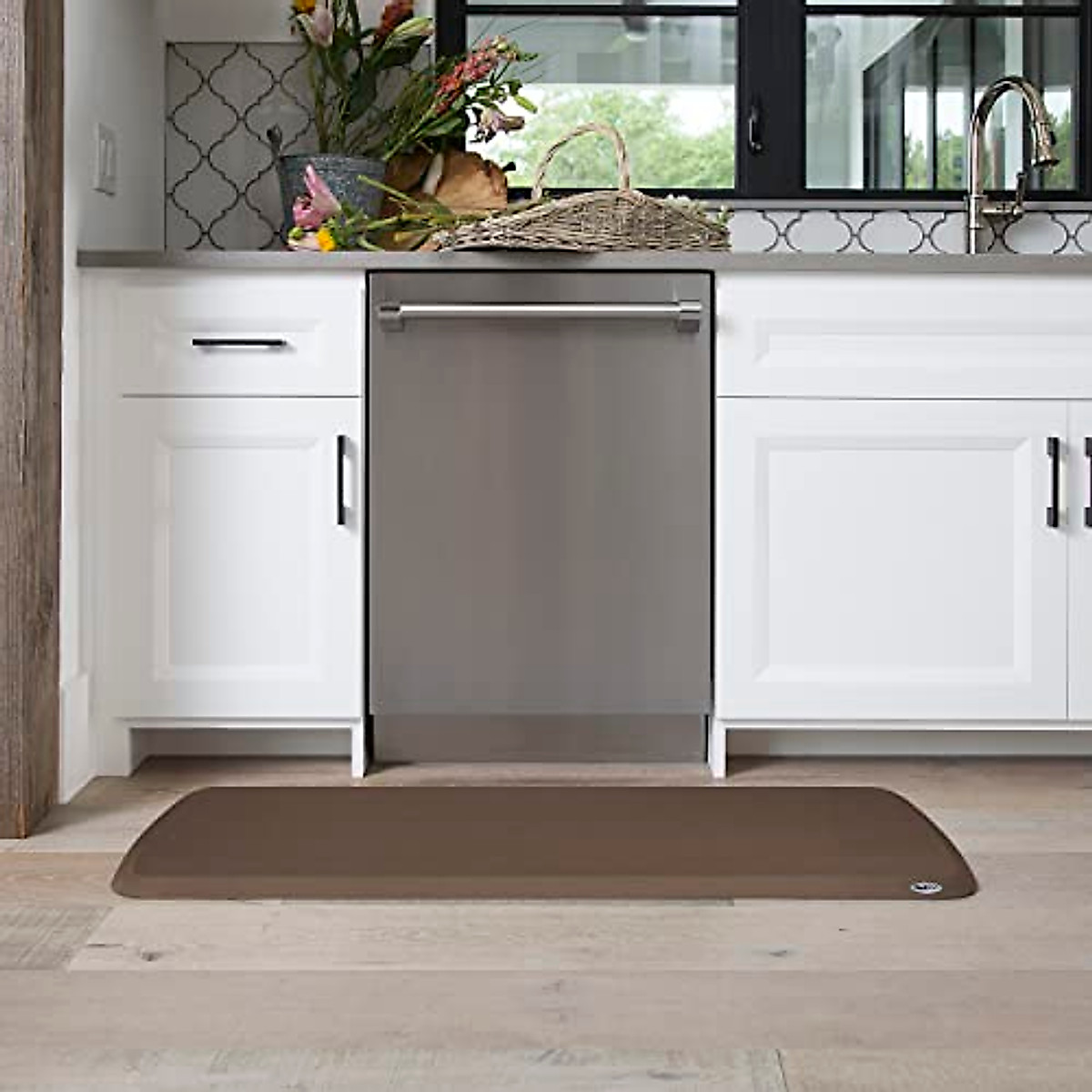 GelPro Elite Anti-Fatigue Kitchen Mat Bundle - 20 x 36 & 20 x 48, Linen Truffle