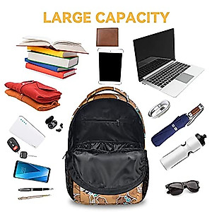 PAKKITOP Capybara Backpack for Girls Boys, 16" Cute Backpack for School, Brown Print Lightweight Bookbag for Students, Gifts for Capybara Lovers