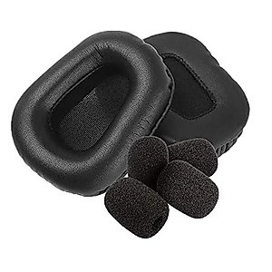 YunYiYi Replacement Earpads Ear Cushion Compatible with BlueParrott B550-XT b550xt Noise Canceling Bluetooth Headset Cover Repair Parts (B550XT Earpads + Microphone Foam)