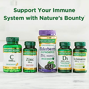 Vitamin C + Zinc by Nature's Bounty, Vitamin Supplement, Supports Immune Health, 60 mg, 60 Tablets