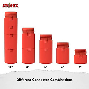 Storex Active Tilt Stool – Ergonomic Seating for Flexible Office Space and Standing Desks, Adjustable 12-24 Inch Height, Red (00324U01C)