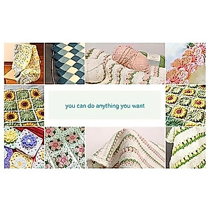 4 Combed Cotton Soft Wool Balls Acrylic Cotton Hand-Woven Cotton Yarn The Thread of a Sweater Each Ball Weighs 50 Grams 120 Meters Long and with Needle bar and Crochet (6 Balls Cyan Blue)