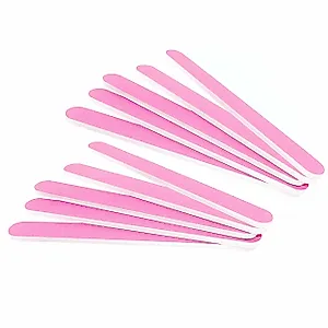 20 Professional Nail File Emery Boards Manicure Double Sided 280 320 Grit Pink