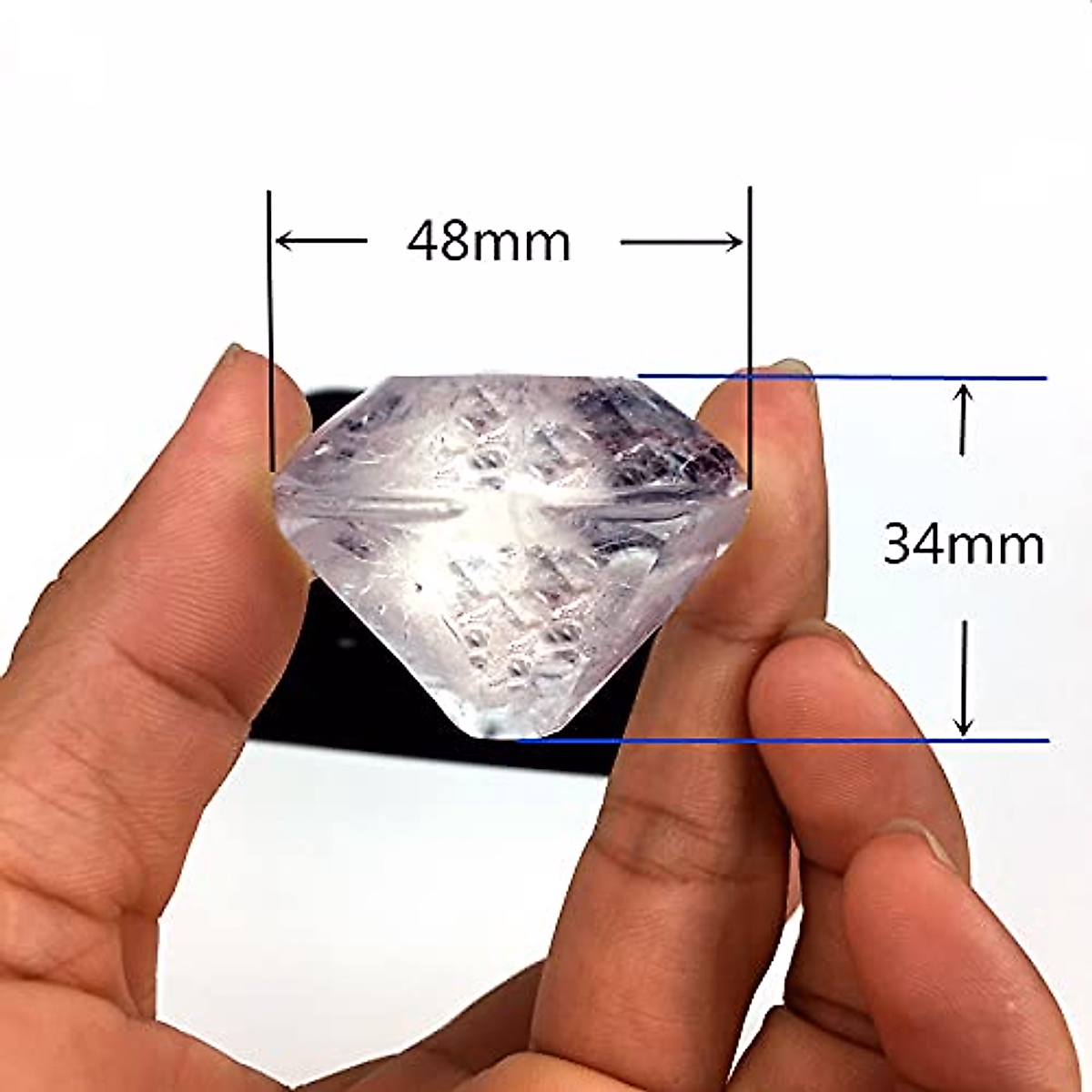 mingpou Ice Cube Tray Set of 3, Makes Diamond,Spherical,Square Shaped Maker Mold, Easy Release BPA Free with Removable Funnel Lid Mold for Chilling Cocktails,Whiskey,Homemade Juice