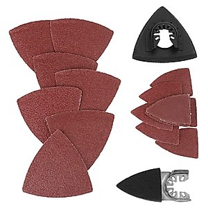 Dremel Sanding Sheets, 82pcs Sanding Kit Oscillating Multi Tool Sand Pad for Bosch Stanley Multimaster