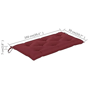 imasay Cushion for Swing Chair Wine Red 39.4 Fabric