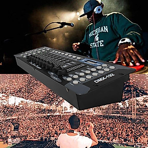 SHEHDS 192 DMX DJ Controller LCD Display DMX Controller DJ Equipment Stage Light Controller for Dj Lights, Par Lights, Moving Head Lights, Pubs, Night Clubs, Disco