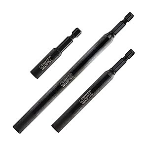 NEIKO 11403A Magnetic Bit Holder Set | 3 Pieces - 2-3/8, 4, and 6| Premium Cr-V Steel | 1/4" Hex Shank Design