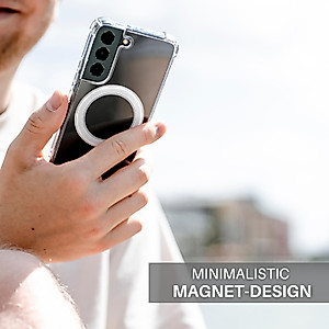 JProtect Magnetic Case for Samsung Galaxy S21 Plus for MagSafe Case/Shockproof Samsung S21 Plus Case for MagSafe Transparent/Clear Phone Case Funda para Samsung Galaxy S21 Plus Case Magnetic