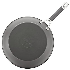 Circulon Radiance Hard Anodized Nonstick Frying / Fry Pan Set / Skillet Set - 8.5 Inch, 10 Inch, and 12.25 Inch , Gray