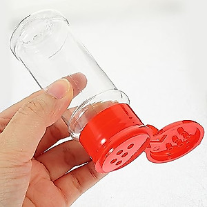 Salt Shaker 15pcs Salt and Pepper Shaker Empty Condiment Dispenser Kitchen Seasoning Bottle Container with Sifter Cap for Home Restaurant Salt and Pepper Shakers