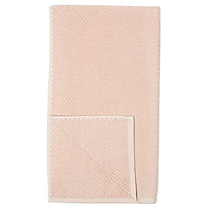 Amazon Basics Odor Resistant Textured Bath Towel Set - 6-Pieces, Blush