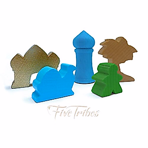 Five Tribes Board Game - Conquer The Sultanate of Naqala! Worker Placement Strategy Game for Kids & Adults, Ages 13+, 2-4 Players, 40-80 Minute Playtime, Made by Days of Wonder