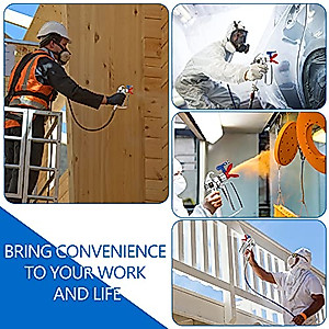 Reversible Nozzles Paint Spray Tips Airless Sprayer Nozzles Spraying Machine Parts in Blue for Homes Buildings Decks or Fences(5 Pieces,211, 313, 415, 517, 623)