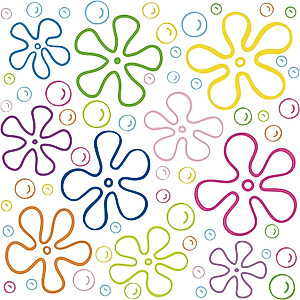 156PCS Flowers and Bubbles Wall Decals Under The Sea Birthday Party Peel and Stick Colorful Bubble Stickers Car,Bedroom,Bathroom,Windows,Laptop Decor 6 Sheets, 30cm x 10cm Each,Static Cling,Removable