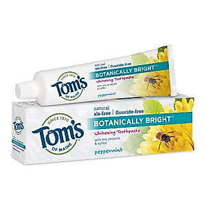 Tom's Of Maine Botanically Bright Whitening Toothpaste Peppermint
