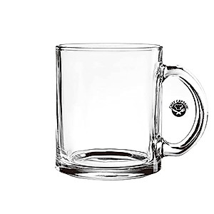 Libbey Crystal Coffee Mug Warm Beverage Mugs Set of (13 oz) (6)