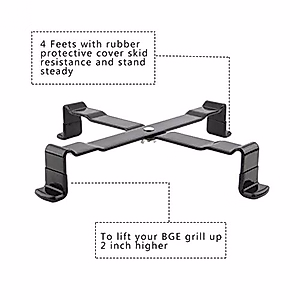 Mydracas Grill Stand for Big Green Egg Large Nest,Big Green Egg Accessories Kamado Grill Table Nest Stand (L-for Large BGE)
