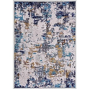 Fashriend Katina Door Mat Rug-2'×3' Machine Washable Area Rug Non Slip Modern Abstract Rug Pad Small Boho Rug for Living Room Dining Laundry Room Bedroom Bathroom Kitchen Classroom Office-Colorful