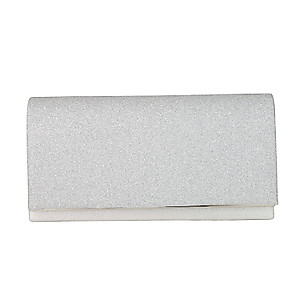 ZHANNI Evening Bag Clutch Purses for Women Ladies Sparkling Party Handbag Wedding Bag Prom Clutch(Silver)