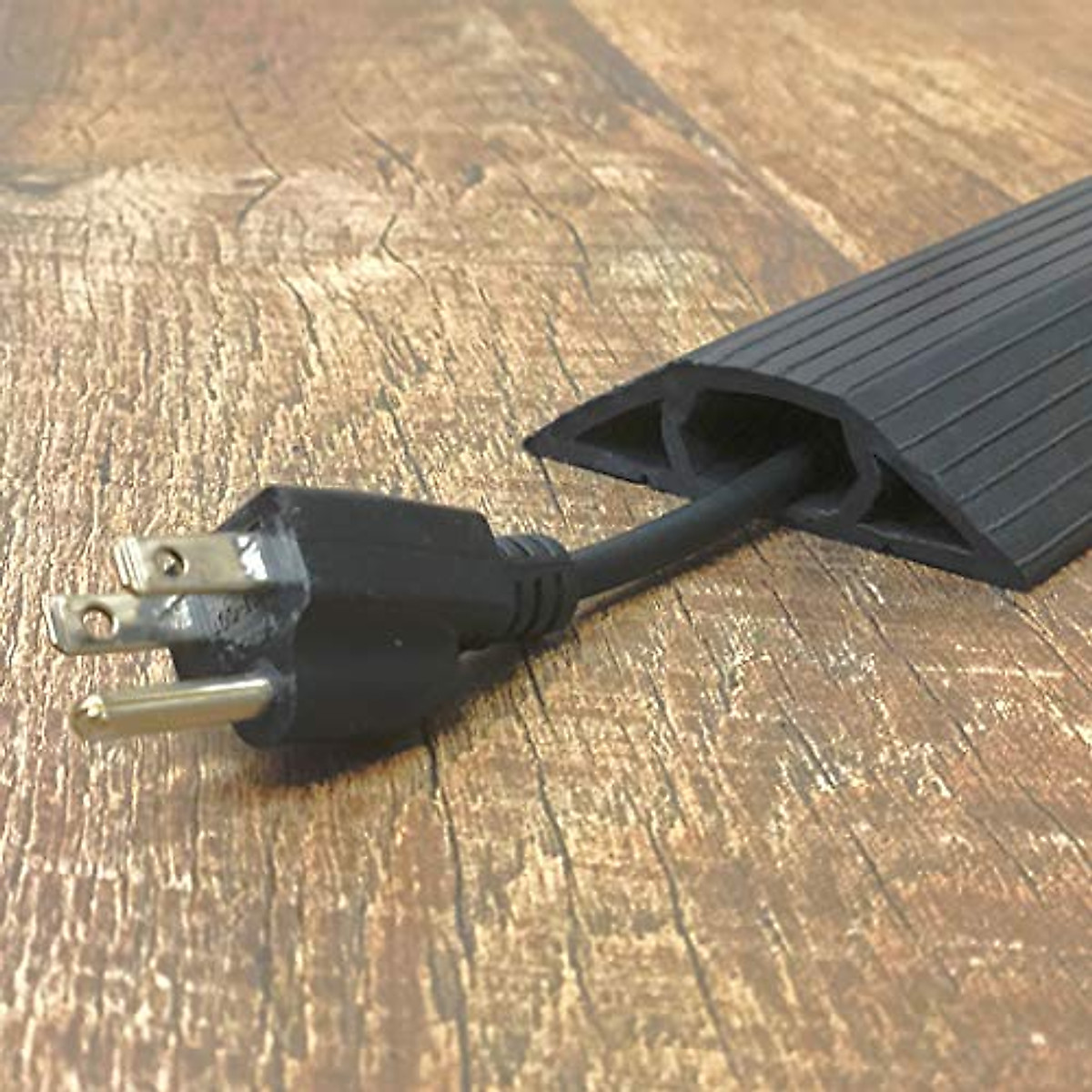 Cable Man Floor Cord Cover and Cable Protector for Cable Management, 3 in. x 5 ft., Gray, 6000-G5C