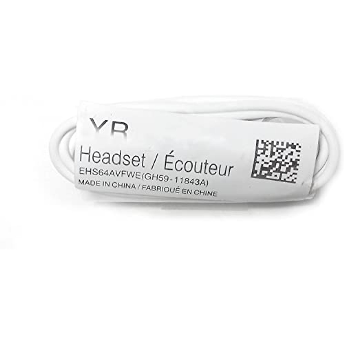 Samsung EHS64AVFWE 3.5mm Stereo Headset with Remote and Mic - Original OEM - Non-Retail Packaging - White (with Cleaning Cloth)