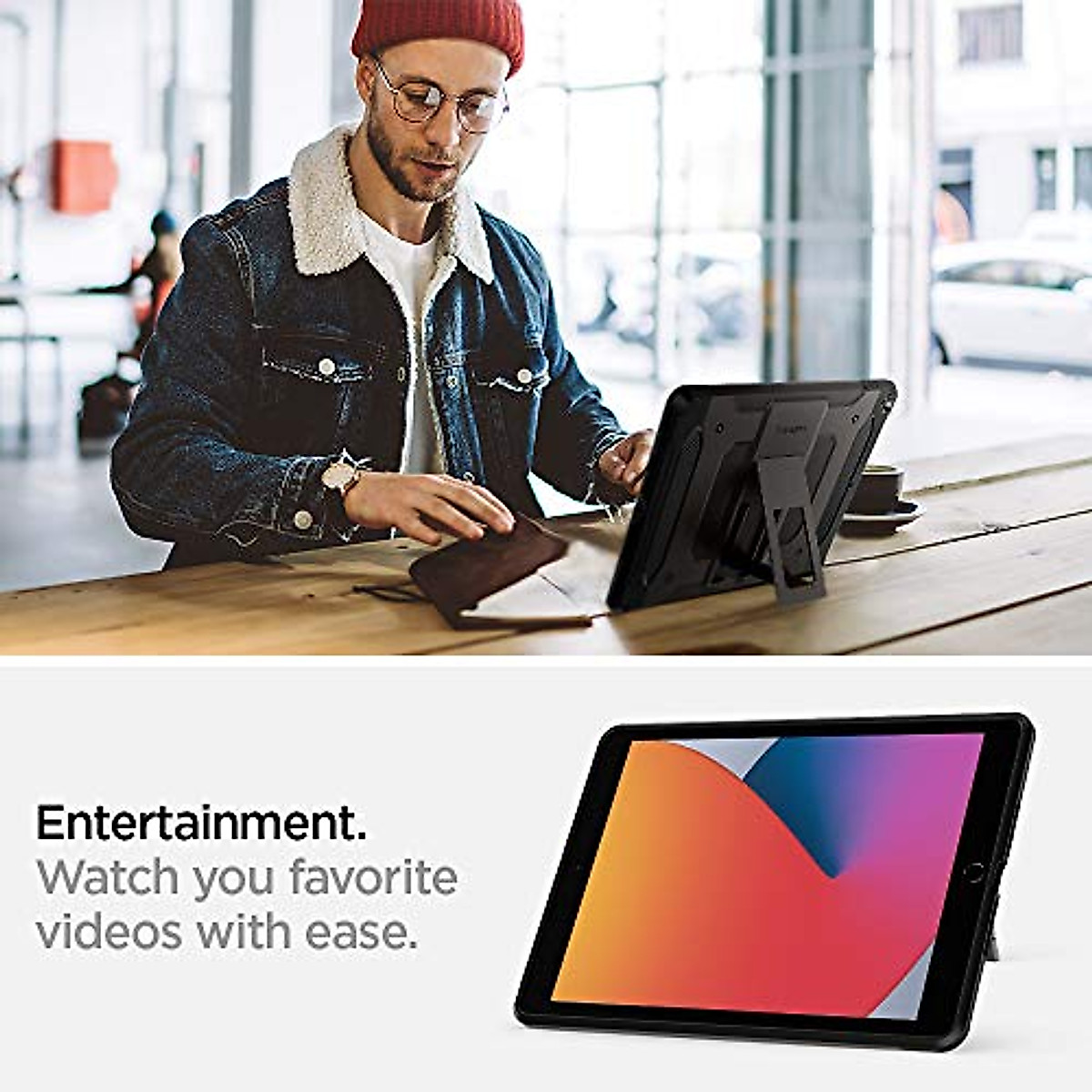 Spigen Tough Armor TECH Designed for iPad 10.2 Case, iPad 9th Generation Case (2021) / iPad 8th Generation Case (2020) / iPad 7th Generation Case (2019) - Gunmetal
