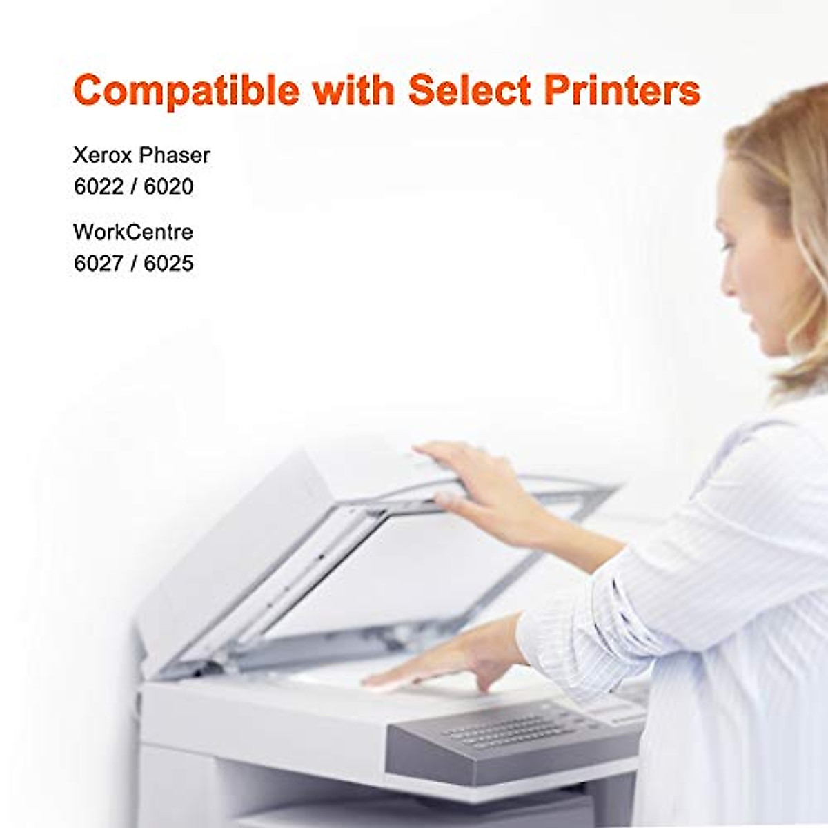 ejet Remanufactured Toner Cartridge Replacement for Xerox WorkCentre 6027 6025, Phaser 6022 6020 (1 Black 106R02759, 1 Cyan 106R02756, 1 Magenta 106R02757, 1 Yellow 106R02758, 4-Pack)