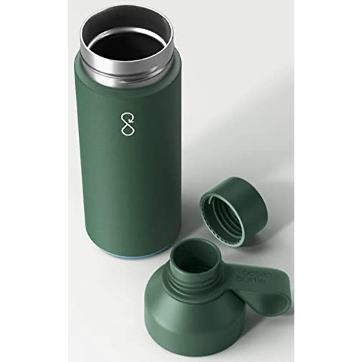 Ocean Bottle - Recycled Stainless Steel Drinks Reusable Water Bottle - Eco-Friendly & Reusable - Obsidian Black - 17 oz
