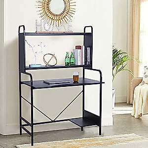 MAISON ARTS Gaming Computer PC Desk, Gamer Workstation, Home Office Desk