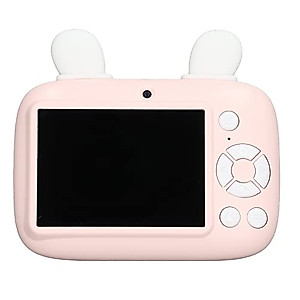 Restokki Kids Camera, 1280 * 720 Pixels Timed Shooting Children Digital Camera Mini Portable HD Selfie Camera Toys for Toddler' s Birthday Gift(Pink)