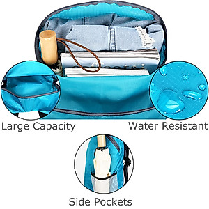 TRIYO Hiking Backpack Foldable lightweight Packable daypack Casual Small for Travel Work Sport Camping Navy Blue, One Size