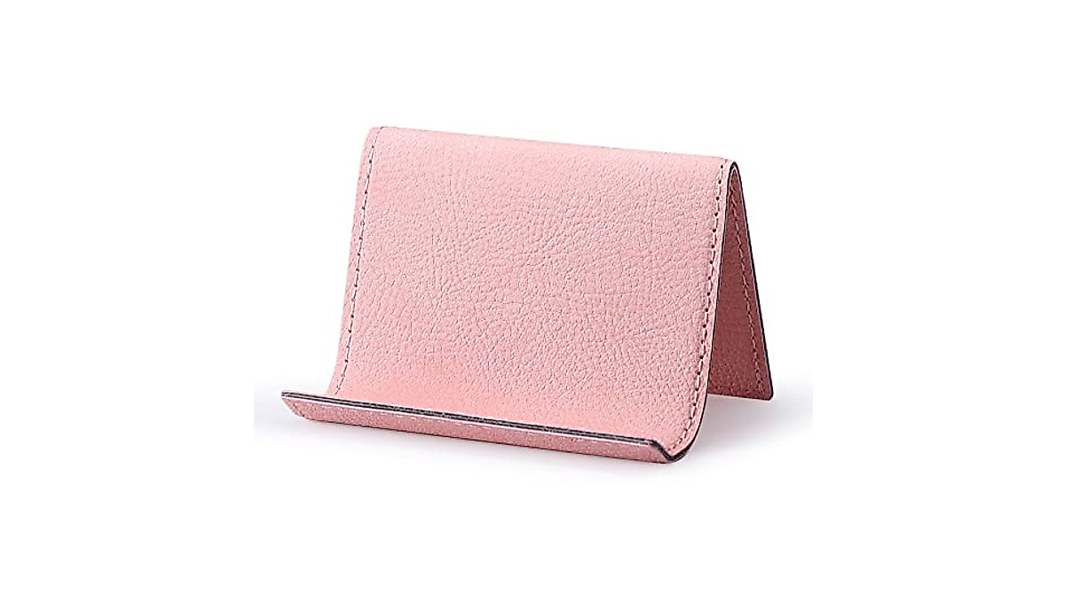 WixGear Premium PU Leather Phone & Tablet Stand - Pink, Adjustable