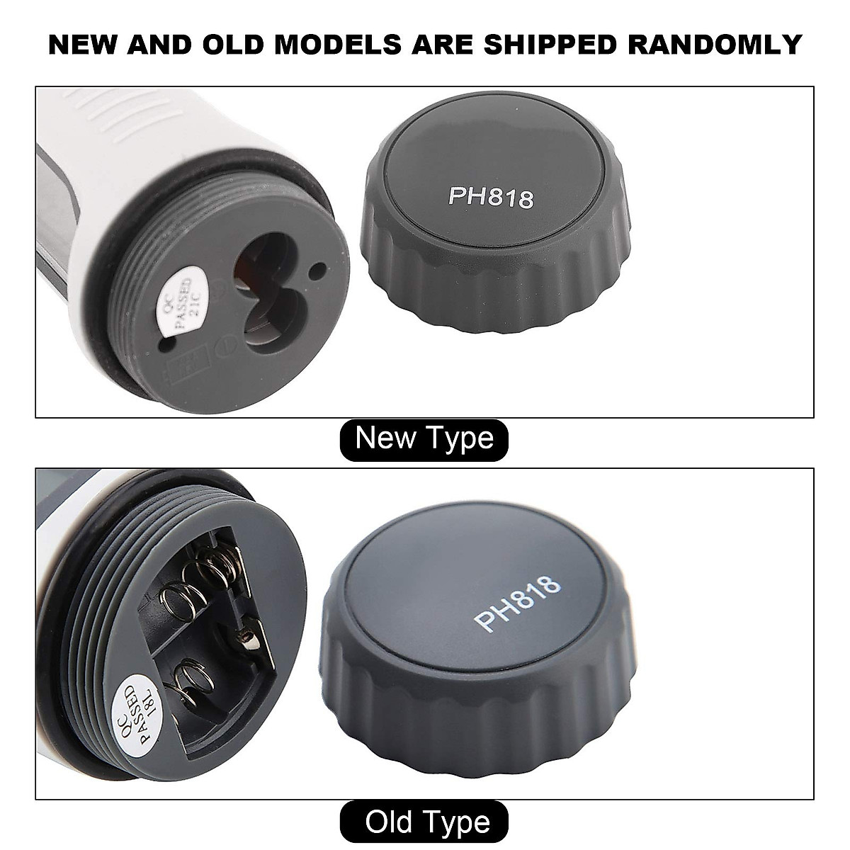 Meter, Tester Portable Water Quality Test Pen Acidimeter PH818 with Large LCD Display for Industrial Electrical and