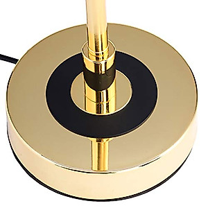 ZXZB Reading Lamp Desk Lamp Metal Modern Desk Lamp with Shade and Pull Switch Table Lamp/Black