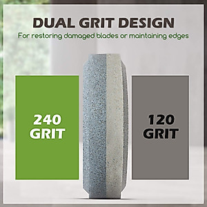 Axe File Sharpener Set, 120 and 240 Grit Multi Purpose Hatchet Axe Sharpening Stone and 7 Inch Rectangular Cut Axe File Tools, Axe Sharper Disk for Sharpening Dull, Blunt or Tired Edges