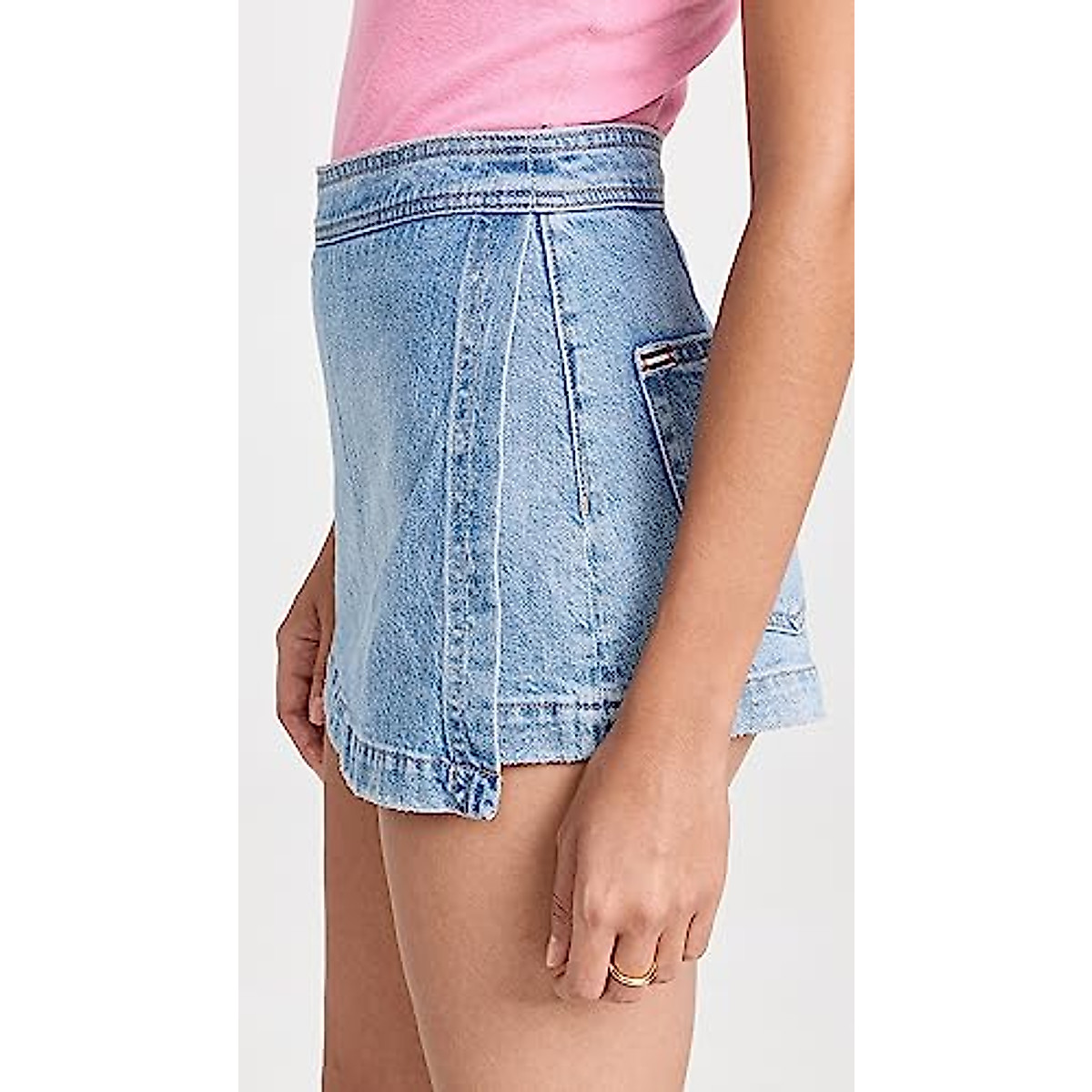 alice + olivia Women's Lakelyn Denim Skort, Ivy Blue, 31