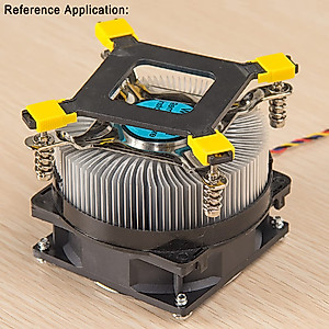 Adjustable Motherboard Backplate CPU Heatsink Mounting Bracket Kit Compatible with Intel LGA 775 1150 1155 1156 1366 Motherboard CPU Radiator Holder Backplate Snap Fix Screw Bolts