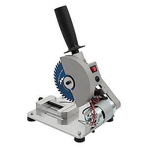 4inch Chop Saw, 0-45° Adjustable Portable Table Saw Miter Saw for Crafts Wood Plastic Aluminum Alloy Acrylic Cutting