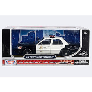 Motormax 2010 Ford Crown Victoria Police Interceptor LAPD Los Angeles Police Department 1/24 Diecast Model 76946 by All Star Toys