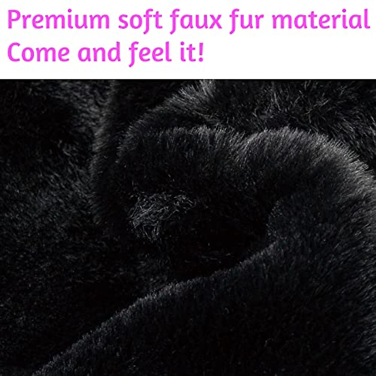 Alissie Mini Purse Backpacks for Women Furry Bag Kawaii Fluffy Fuzzy Bag anime Faux Fur 2 in 1 Travel Daypacks