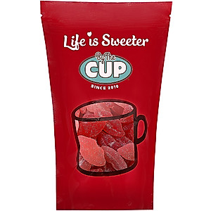By The Cup Sour Pucker-up Gummy Lips, 2 lb Bulk Bag