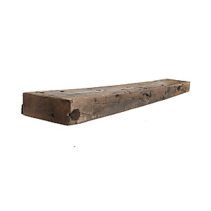 Creative Co-Op Wood Floating Wall Shelf, Large, Brown