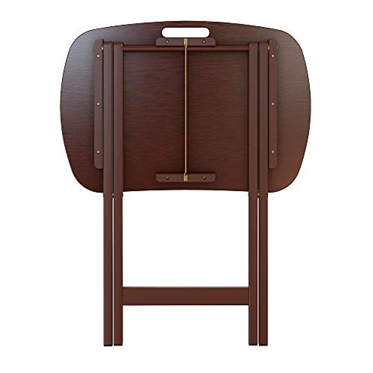 Winsome Lucca Snack Table, 22.83"W x 25.79"H x 15.67"D, Brown