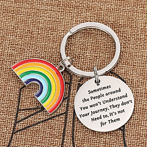 Kivosliviz Lgbt Keychain Gifts Gay Pride Key for Men Him Her Some People are Gay Keyring Lesbian Jewelry Women Gay Pride Gay Keychains