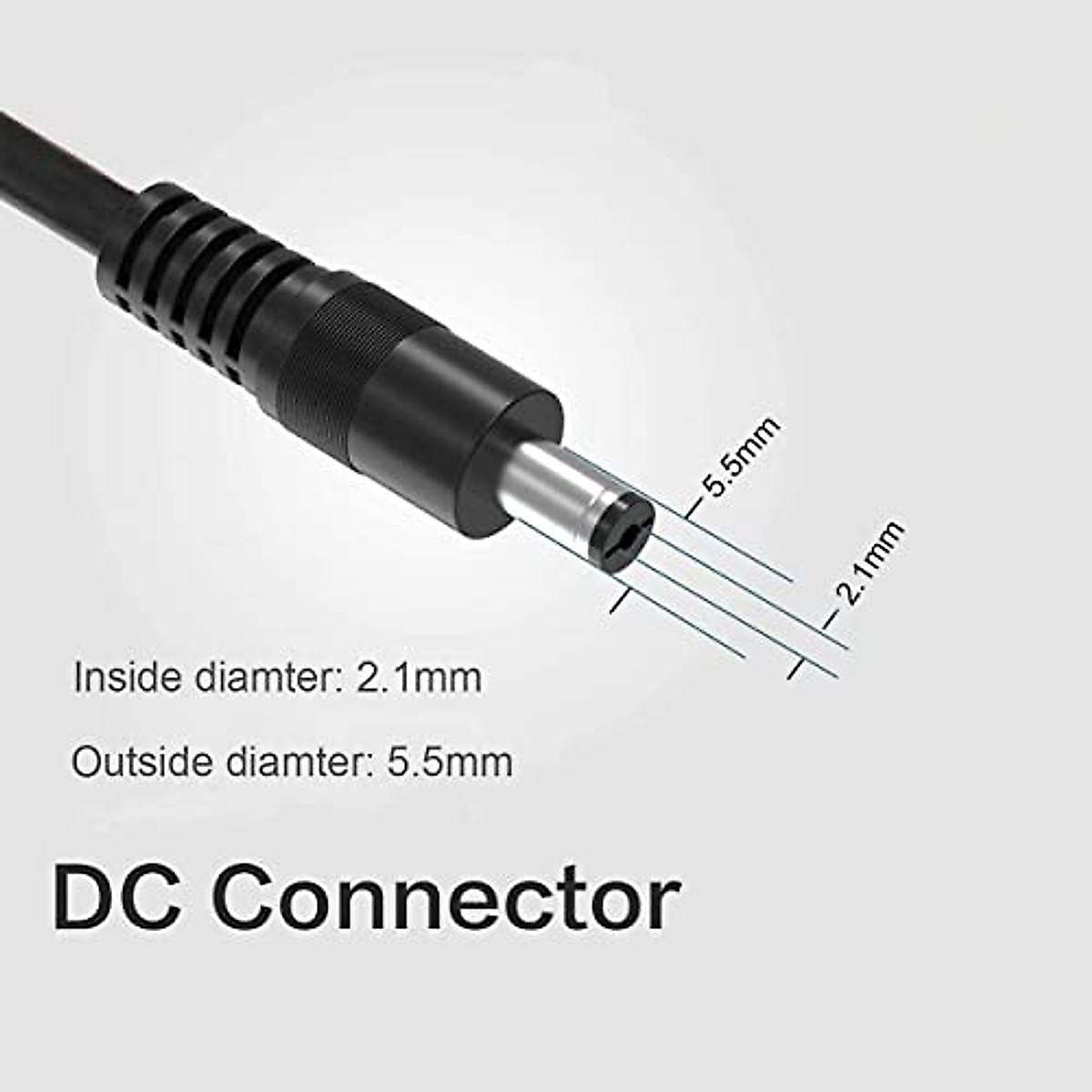 Solar Connectors DC Y Splitter Cable, Flashfish 1 Male to Dual Female 5.5mm x 2.1mm DC Extension Wire, Connects 2 Solar Panels (Total 200W Max)