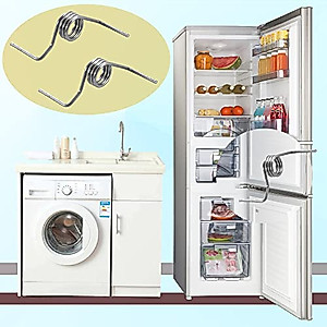 Oruiiju French Refrigerator Door Metal Torsion Spring for Samsung Refrigerators Models DA81-01345B Compatible Models RF267AFWP RF267HERS RF268ABBP RF268ABPN RF268ABRS RF268ABWP (2 Pcs)