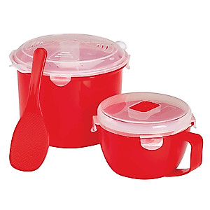 Microwave Rice Cooker and Handled Bowl by Chef's Pride